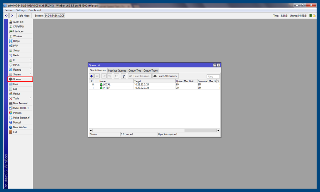 Cara Mengkonfigur Bandwidth Management - Cyberlink Networks