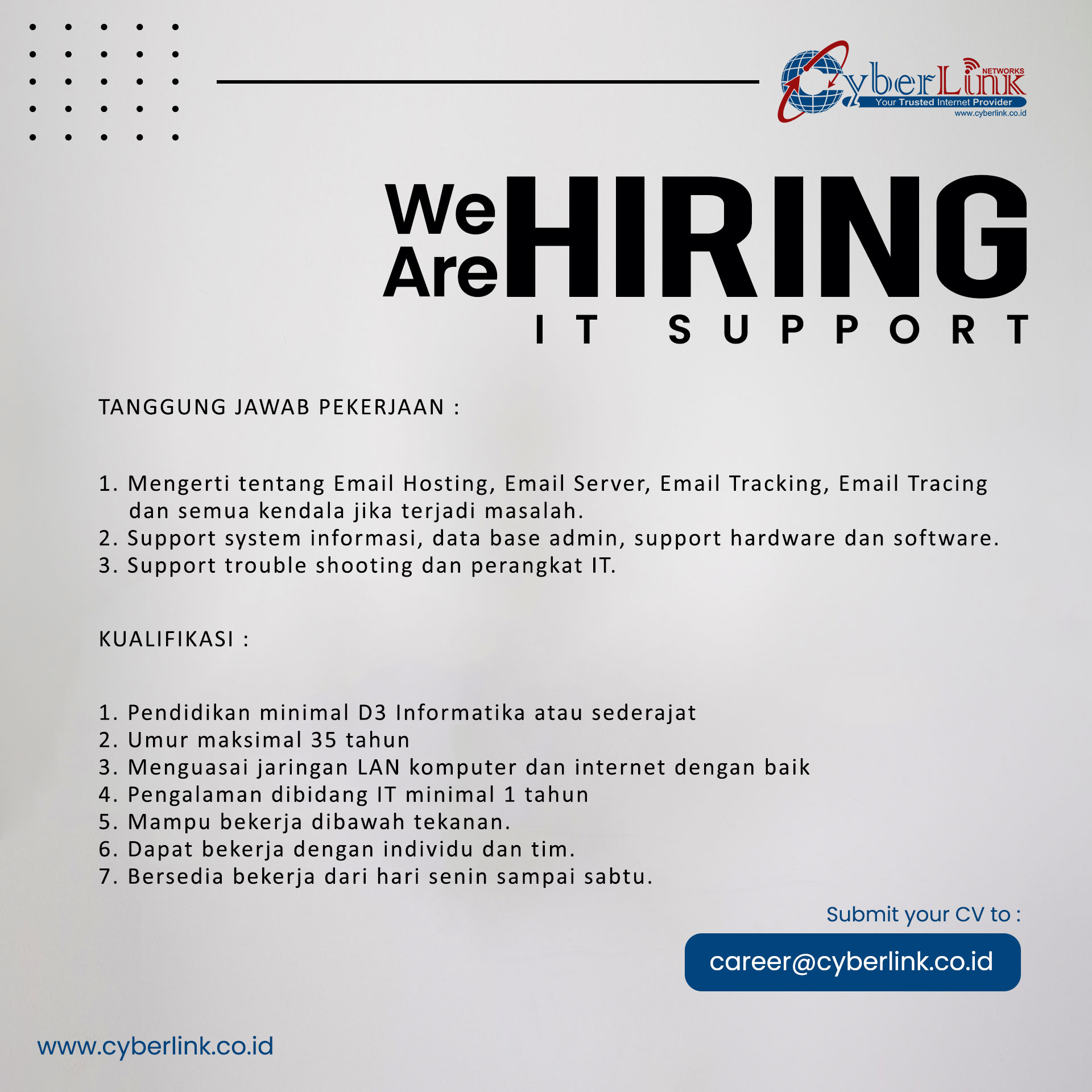 Career - Cyberlink Networks